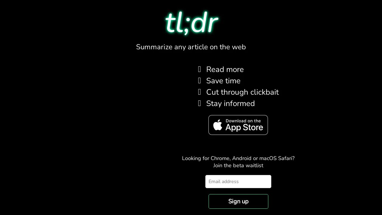 tl;dr AI Summarizer - BestofAI